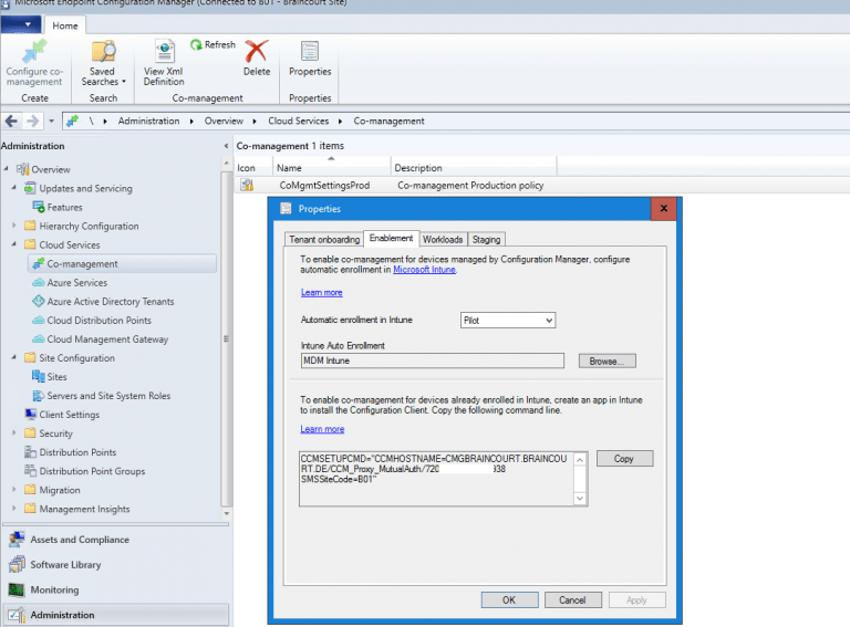 Co-Management with System Center Configuration Manager (SCCM 1910) and ...