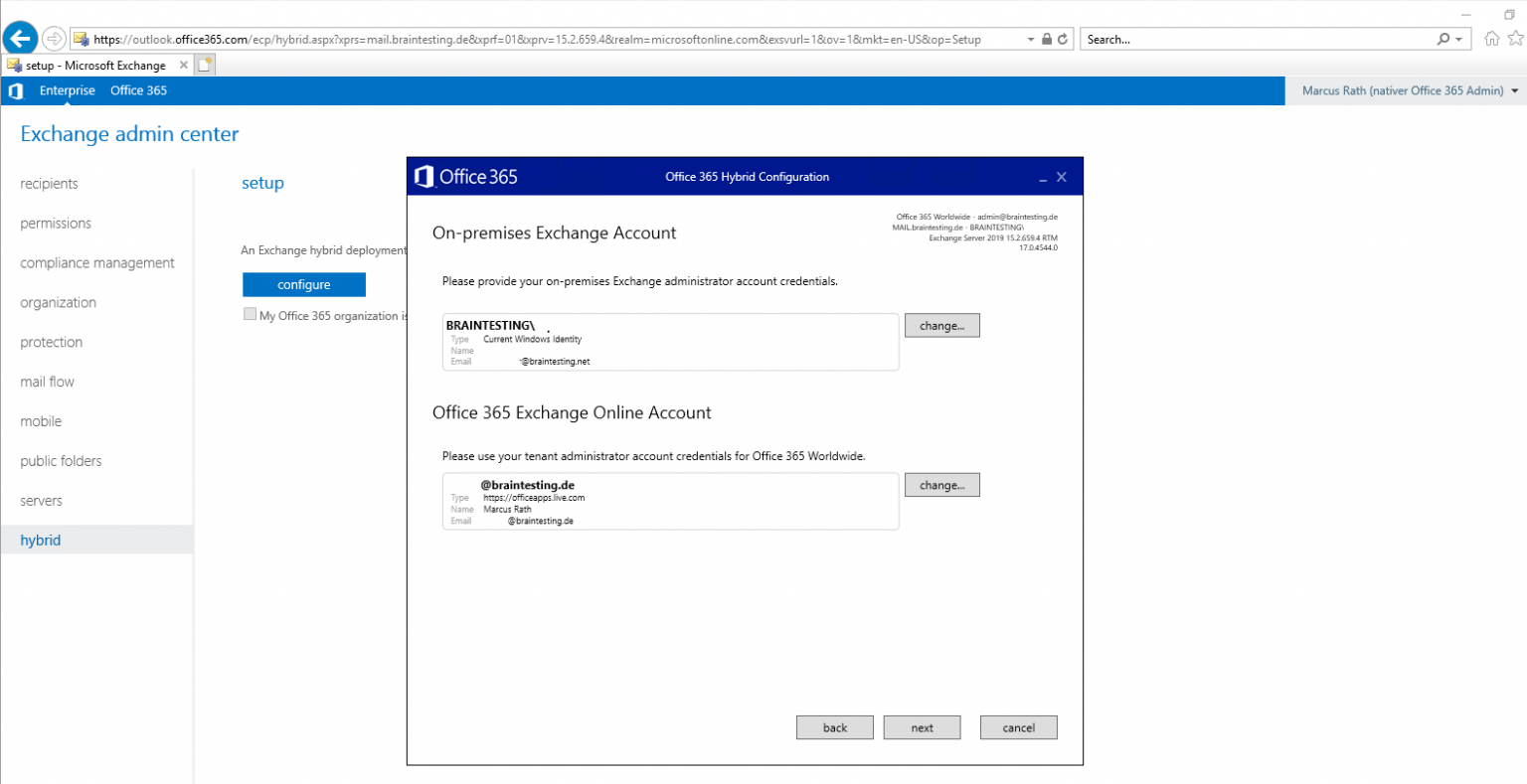 Migration from onPremise to Office 365 – Step by Step – Part 2 ...
