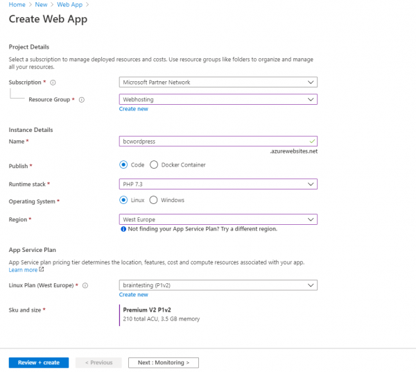 Deploy Wordpress In Azure App Service Web App With Staging Slots For