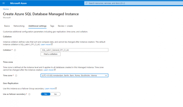 Set up an Azure SQL Managed Instance and connect over a S2S IPSec VPN ...