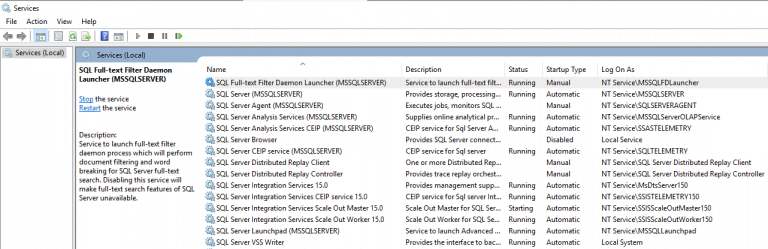 Configure Windows Service Accounts and Permissions exemplary on SQL ...