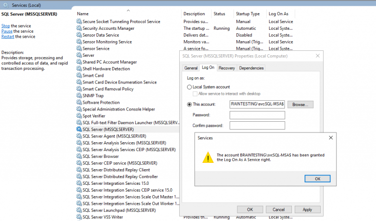 Set up Group Managed Service Accounts (gMSA) vs. Standalone Managed ...
