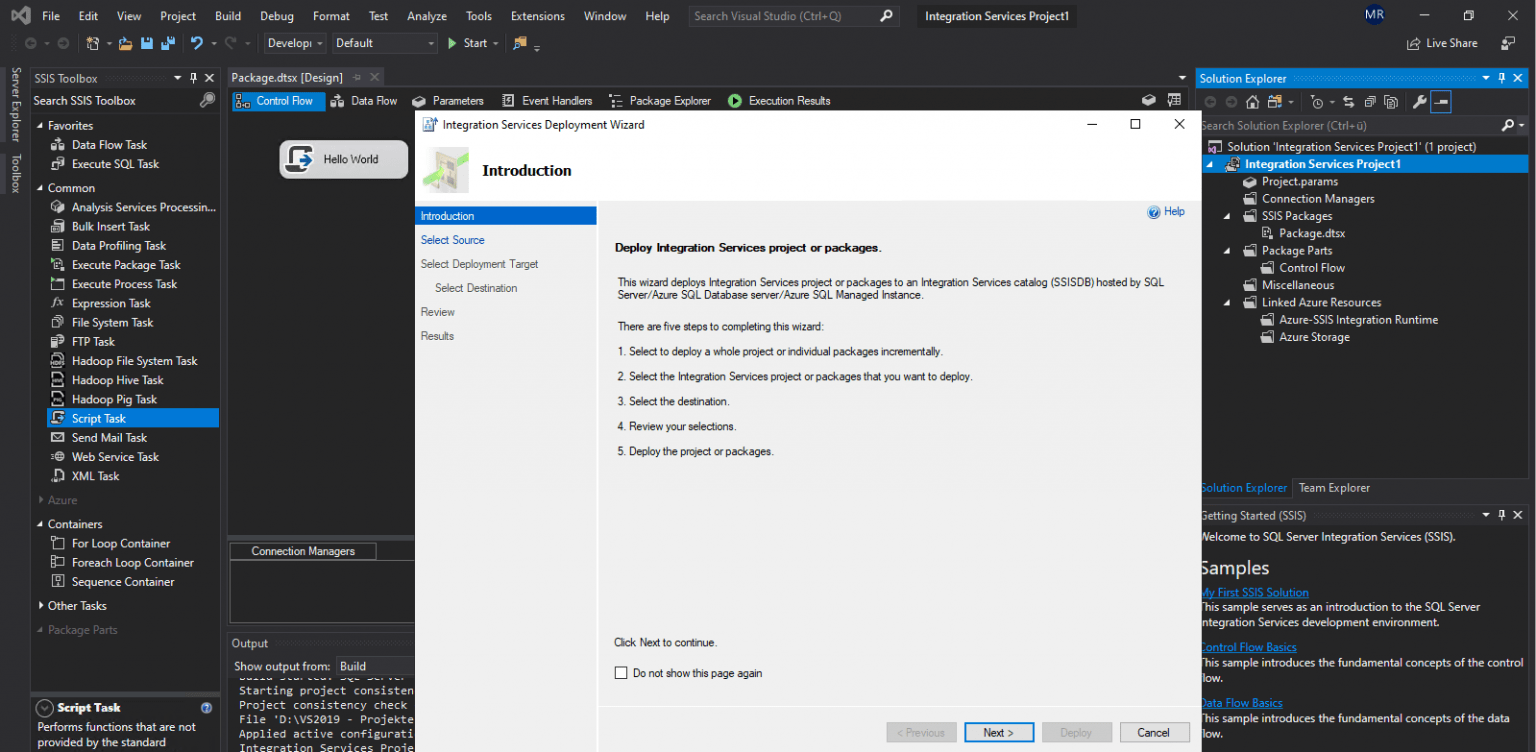 SQL Server Integration Services (SSIS) Basics – Script Task ...