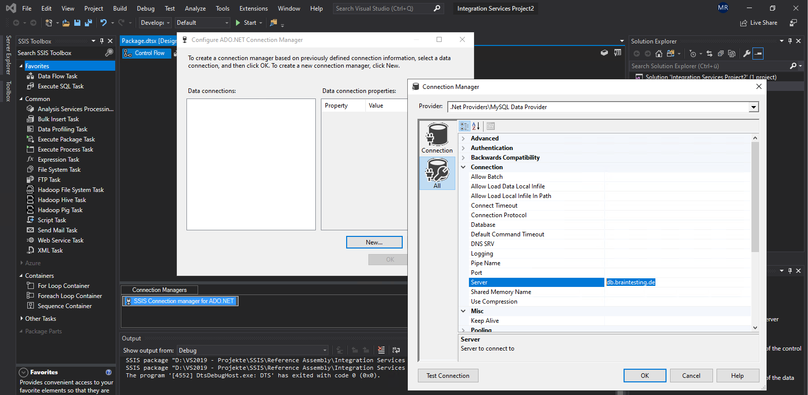 SQL Server Integration Services (SSIS) Basics – Load Data from a MySQL Database into SQL Server ...