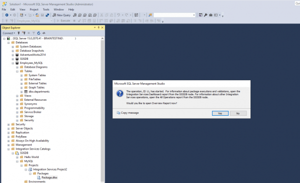 SQL Server Integration Services (SSIS) Basics – Load Data from a MySQL ...