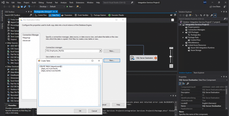 Sql Server Integration Services Ssis Basics Load Data From A Mysql Database Into Sql Server