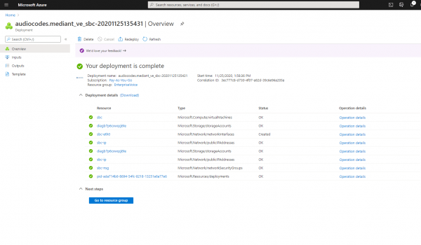 Set up AudioCodes Virtual Edition (VE) SBC in Azure for Microsoft Teams ...