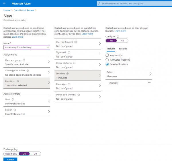 Restrict Access to Azure and Office 365 by Country - .matrixpost.net