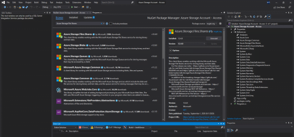 Accessing Azure Storage Account File Shares From C Applications