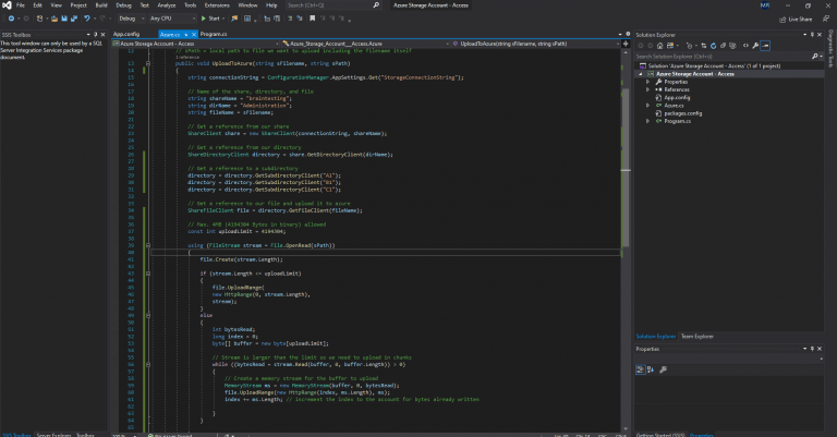 Accessing Azure Storage Account File Shares From C Applications