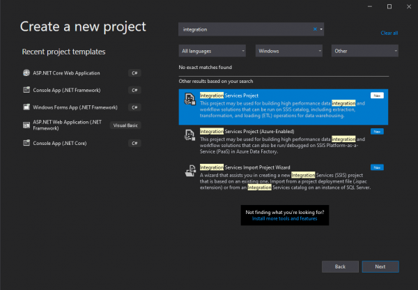SQL Server Integration Services (SSIS) Basics – Installation ...