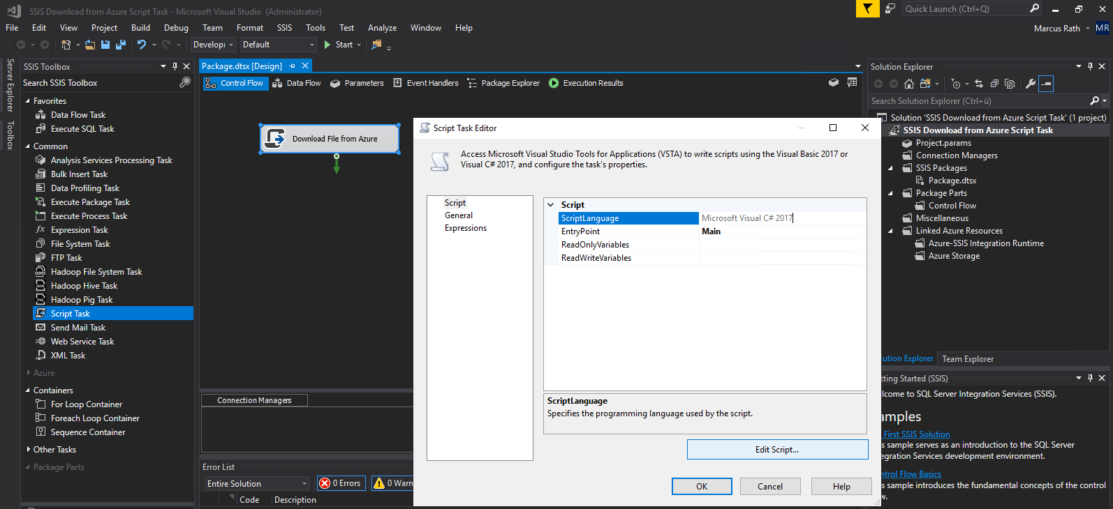 Load a custom Assembly in SQL Server Integration Services (SSIS) Script Task that is not or ...