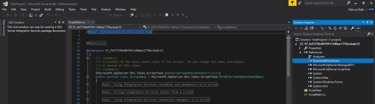 Load a custom Assembly in SQL Server Integration Services (SSIS) Script Task that is not or ...