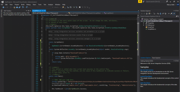 Load a custom Assembly in SQL Server Integration Services (SSIS) Script Task that is not or ...