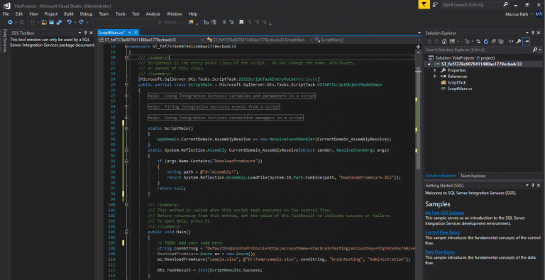 Load a custom Assembly in SQL Server Integration Services (SSIS) Script Task that is not or ...