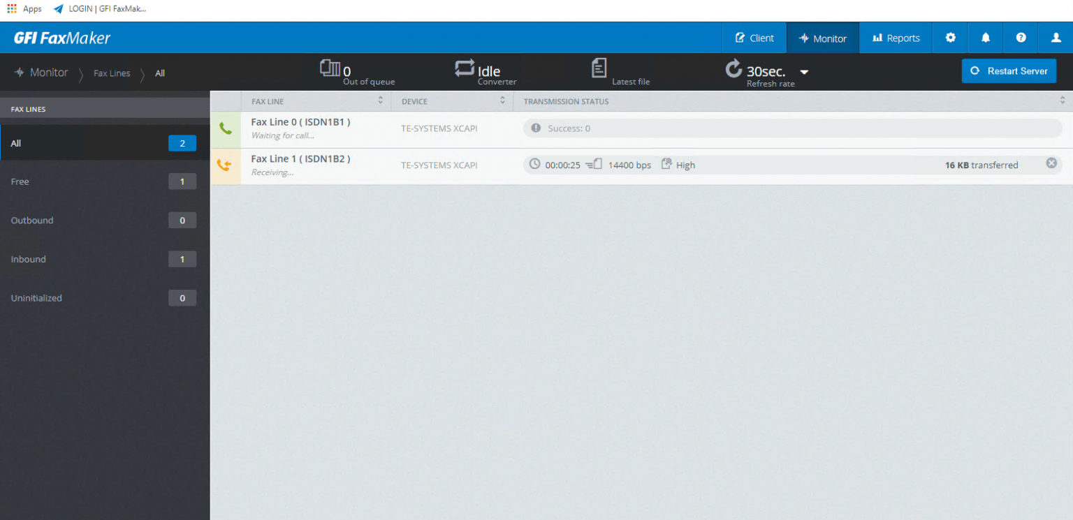 Set up GFI FaxMaker with XCAPI and AudioCodes Mediant VE SBC with DTAG ...