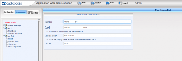 Set up AudioCodes Fax Server and Mediant VE SBC with DTAG SIP Trunk ...