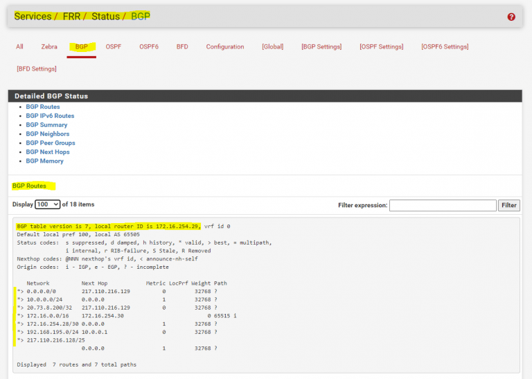 Set up Dynamic Routing with FRR (Free Range Routing) in pfSense ...