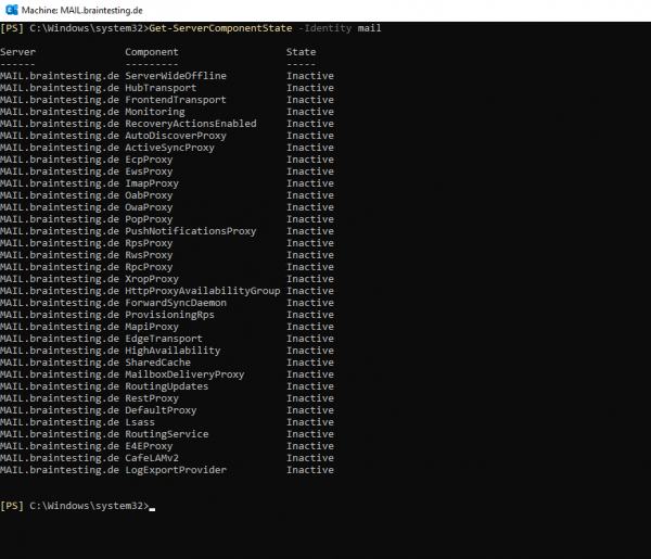Exchange Server 2019 – Database Copy Component (HighAvailability) State ...