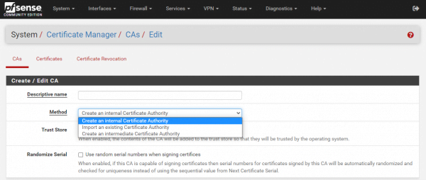pfSense – webConfigurator default Certificate expiring - .matrixpost.net