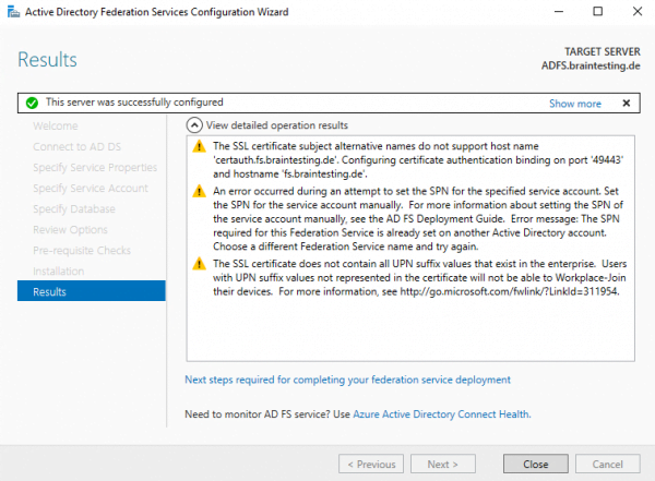 Set up Active Directory Federation Services (AD FS 5.0) – Internal ADFS Server – Part 1 ...