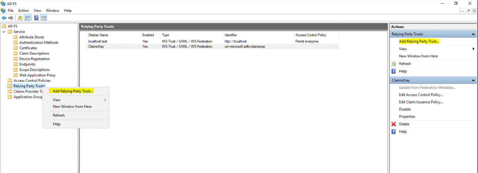 Set up an AD FS Federation Trust between two Organizations ...