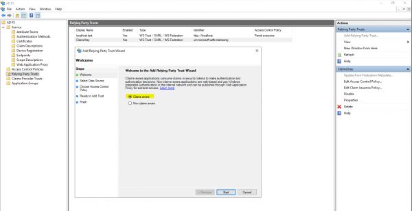Set up an AD FS Federation Trust between two Organizations ...