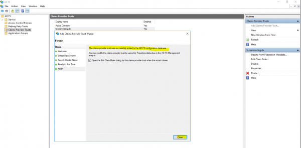 Set up an AD FS Federation Trust between two Organizations ...