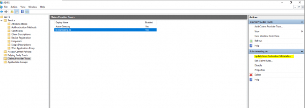 Set up an AD FS Federation Trust between two Organizations ...
