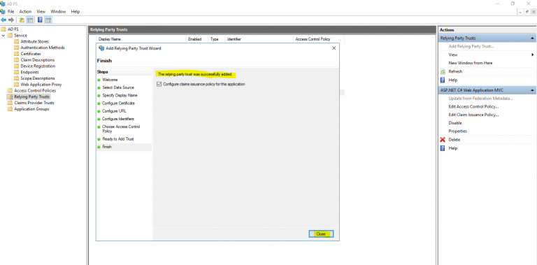 Set up Active Directory Federation Services (AD FS 5.0) – Create an ASP ...