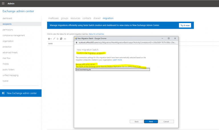 error – The connection to the server could not be completed | MRS Proxy ...