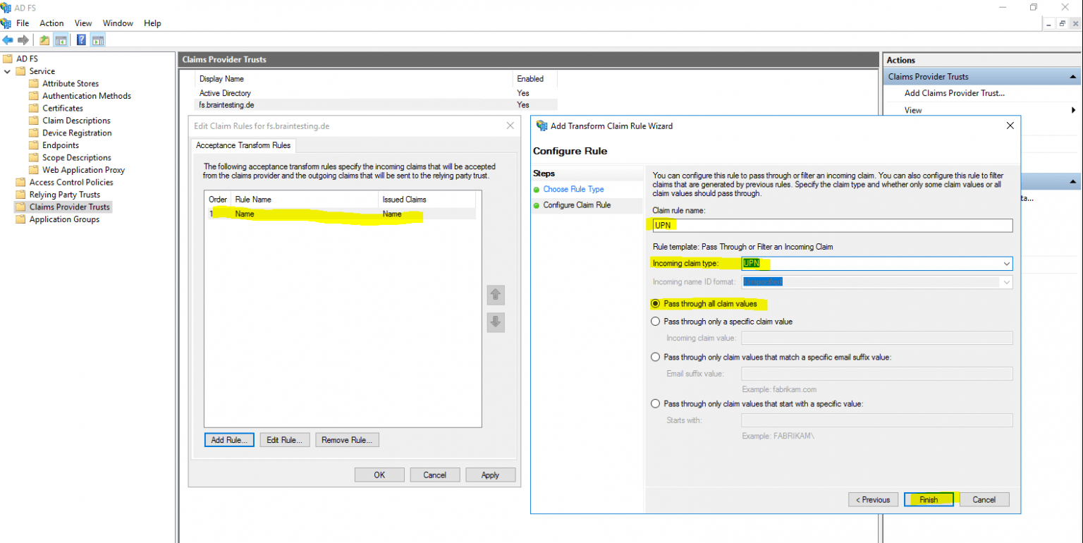Set up an AD FS Federation Trust between two Organizations ...