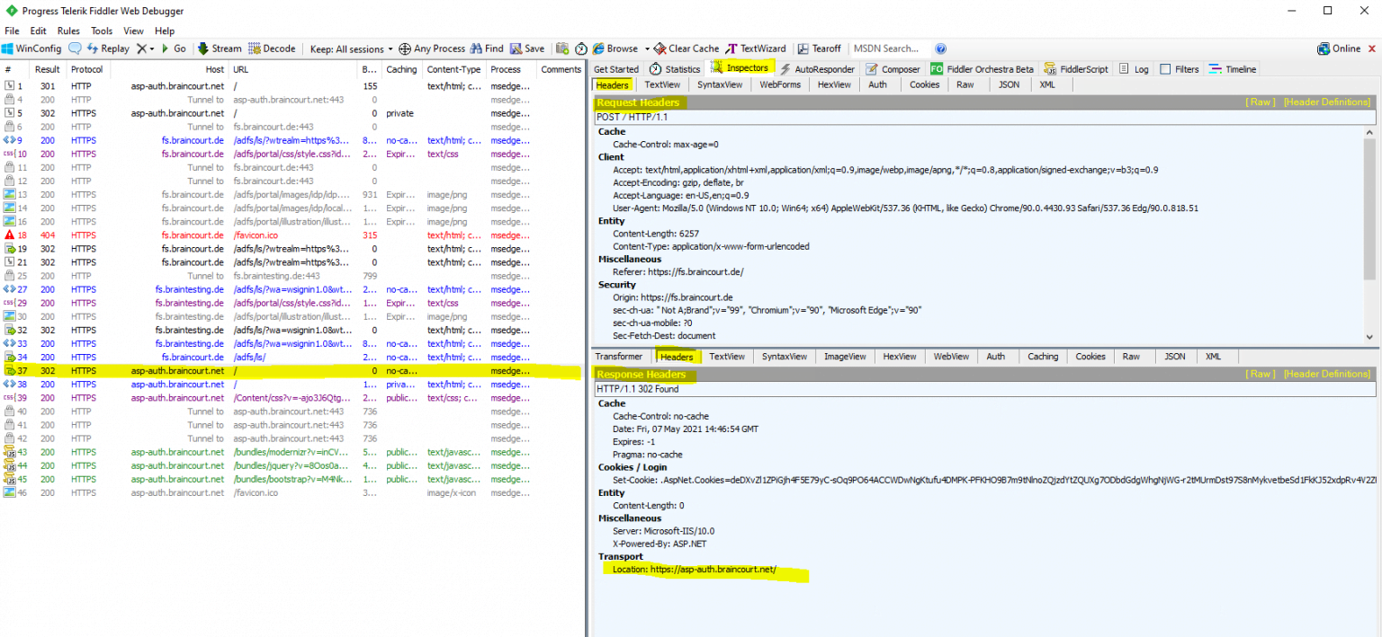 Analyse AD FS SAML Claims with Fiddler - .matrixpost.net