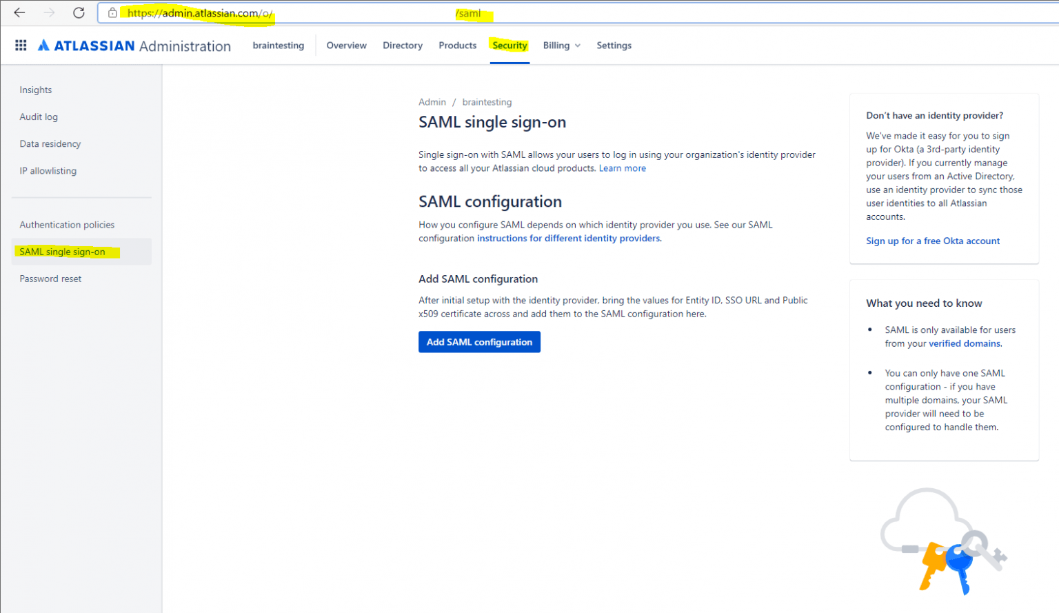 SAML single sign-on for Atlassian Cloud with Azure AD - .matrixpost.net