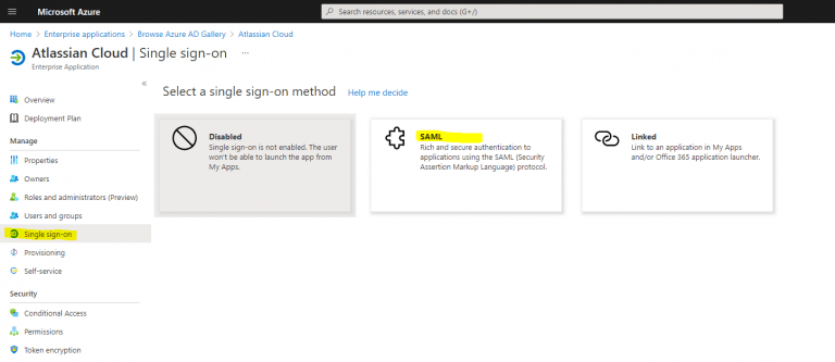 SAML single sign-on for Atlassian Cloud with Azure AD - .matrixpost.net