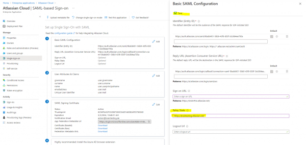 SAML single sign-on for Atlassian Cloud with Azure AD - .matrixpost.net