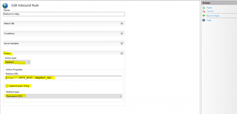 Redirect From To Using The Iis Url Rewrite Module