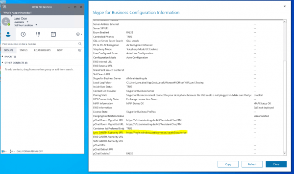 Enable Hybrid Modern Authentication for on-premises Skype for Business ...
