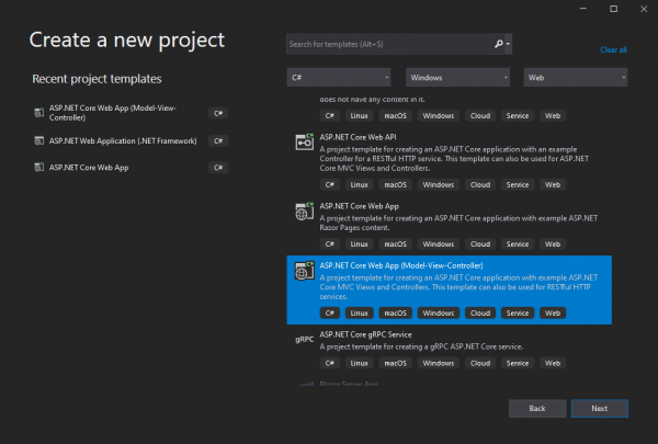 Set Up Active Directory Federation Services Ad Fs 50 Create An Aspnet Core Web App Model