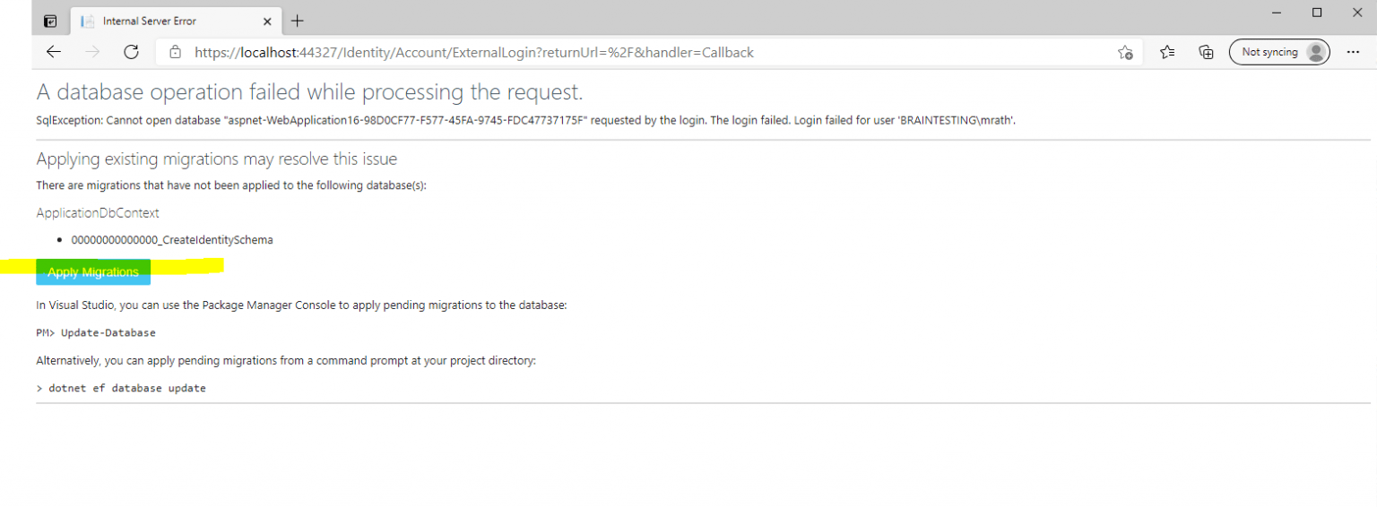 Set Up Active Directory Federation Services Ad Fs 50 Create An Aspnet Core Web App Model