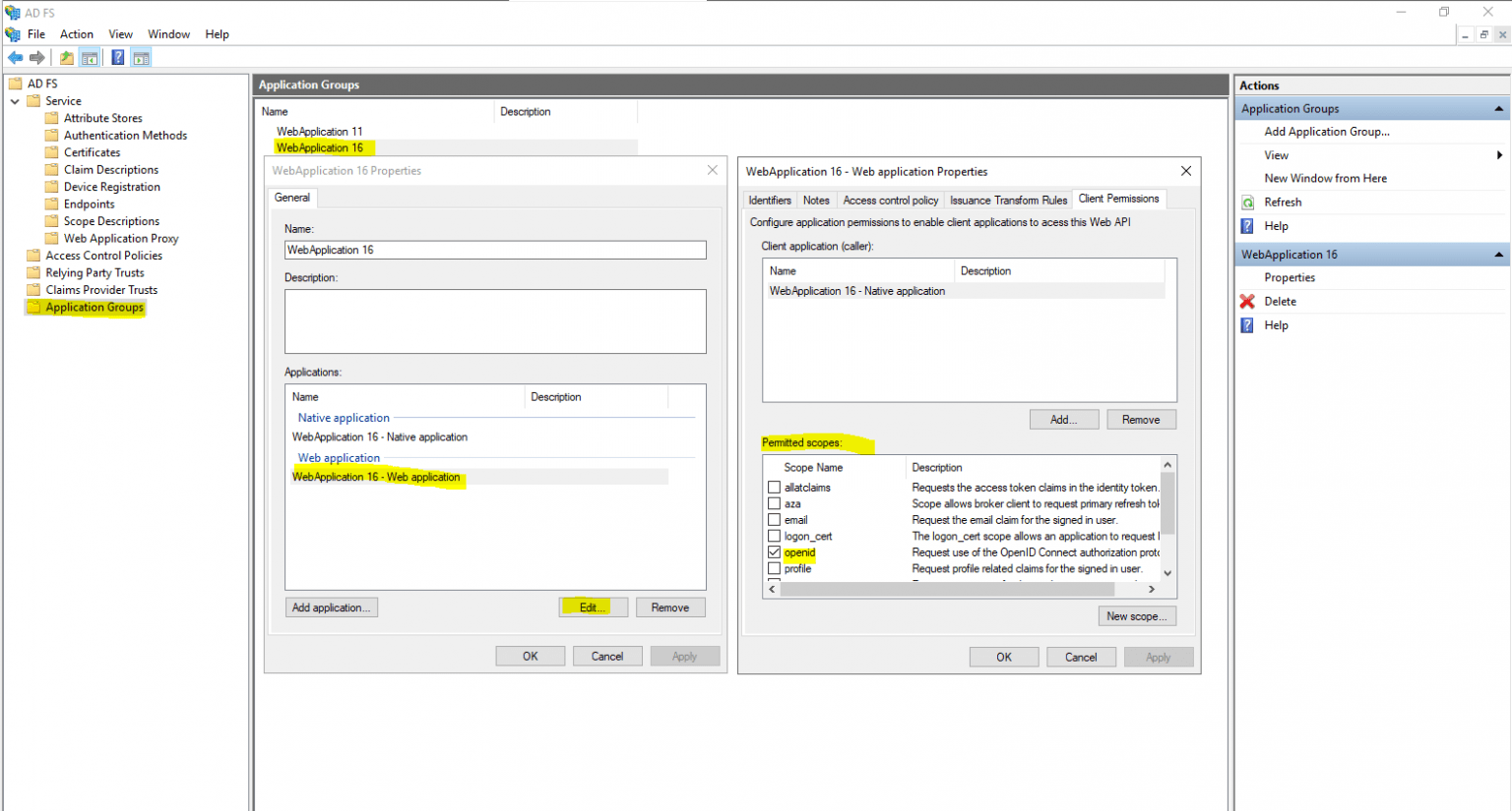 Set Up Active Directory Federation Services Ad Fs 50 Create An Aspnet Core Web App Model