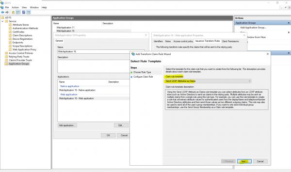 Set up Active Directory Federation Services (AD FS 5.0) – Create an ASP.NET Core Web App (Model ...