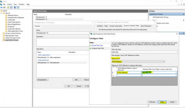 Set Up Active Directory Federation Services Ad Fs 50 Create An Aspnet Core Web App Model