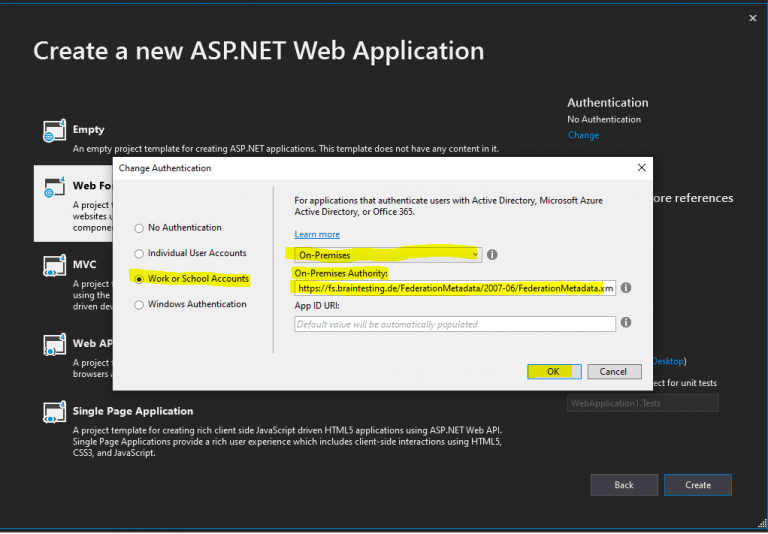 Set up Active Directory Federation Services (AD FS 5.0) – Create an ASP ...