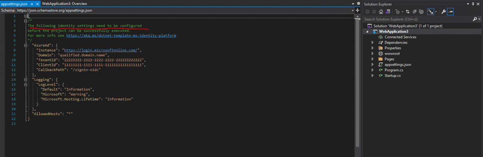 Create an ASP.NET Core Web App using Azure AD Authentication ...