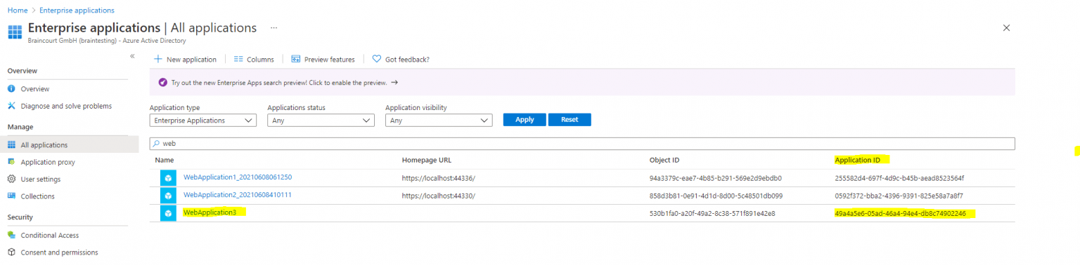 Create an ASP.NET Core Web App using Azure AD Authentication - .matrixpost.net