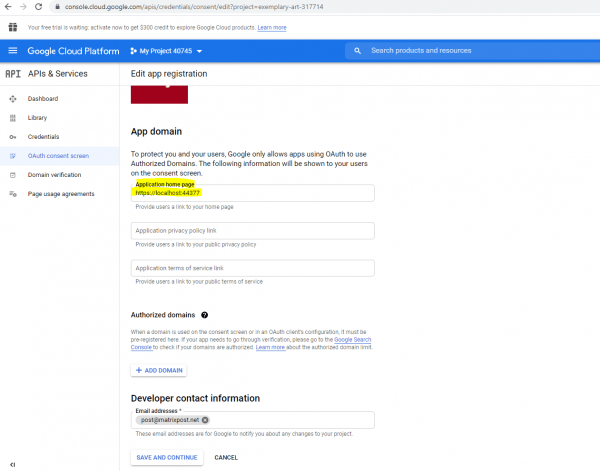Using Google’s OAuth 2.0 API for an ASP.NET Core Web App - .matrixpost.net
