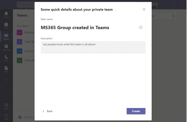 Microsoft 365 Groups vs. Microsoft Teams Team - .matrixpost.net