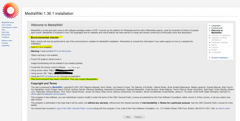 Set up MediaWiki on Ubuntu 20.04.3 LTS - .matrixpost.net