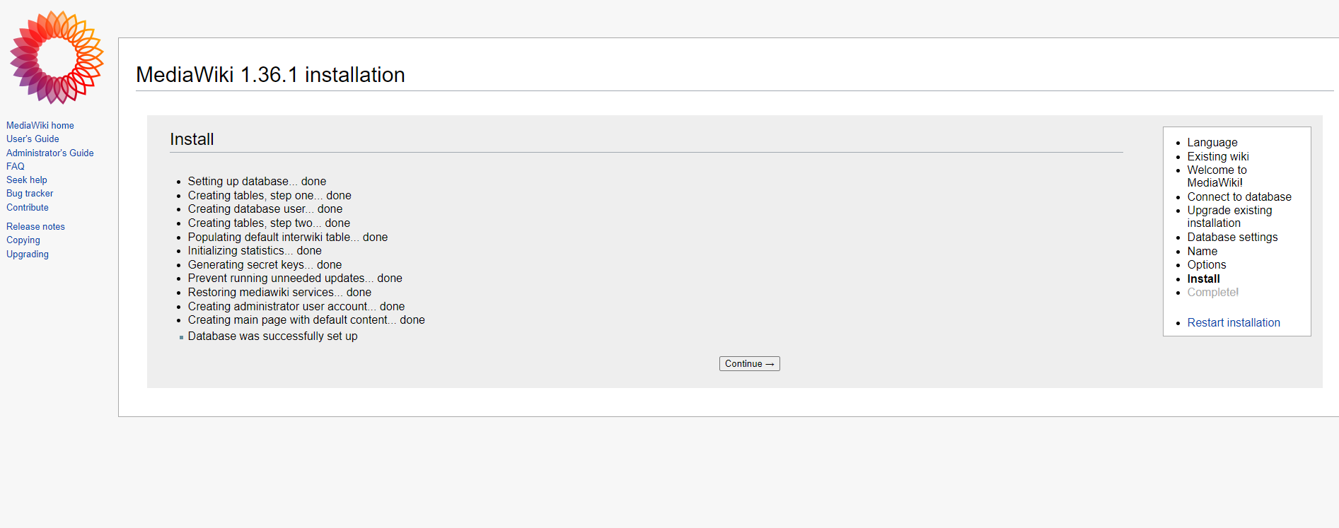 Set up MediaWiki on Ubuntu 20.04.3 LTS - .matrixpost.net